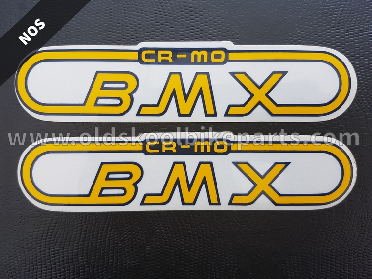 BMX Chromo decals yellow – Oldskoolbikeparts